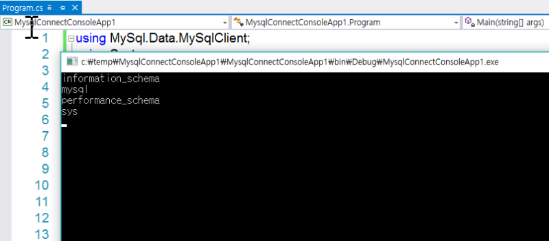 [C#] MySql 연결 프로그래밍 : 네이버 블로그