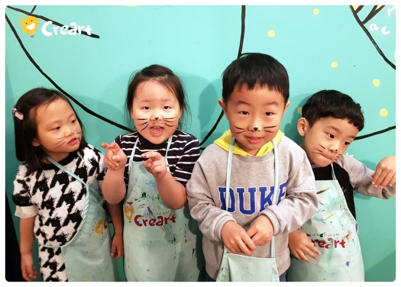 할로윈 한지 등 밤비니 5세 수업 시흥시 정왕동 배곧 미술학원 창의미술 크리아트 네이버 블로그