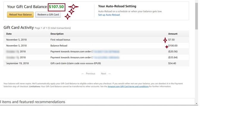Amazon gift card (Reload )아마존 기프트카드 사용하기 : 네이버 블로그