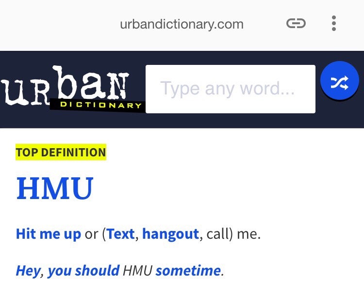 HMU ! Hit me up ! 연락해 ! 미국 슬랭 일상영어 : 네이버 블로그