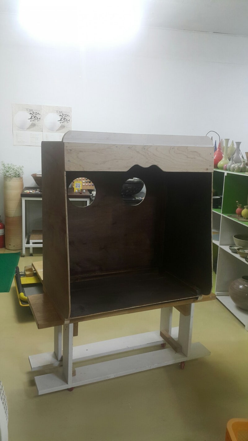 Ceramic glaze spray booth Painting (예그리나도예공방) : 네이버 블로그