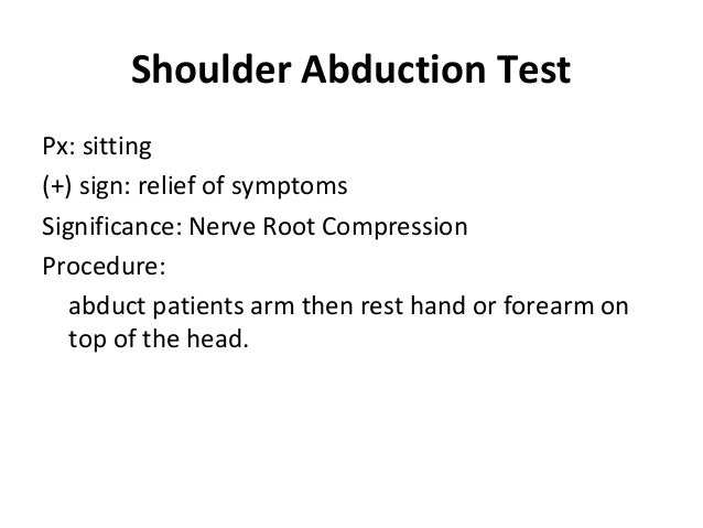 [신경학 61] 어깨 외전(Shoulder abduction) test : 네이버 블로그