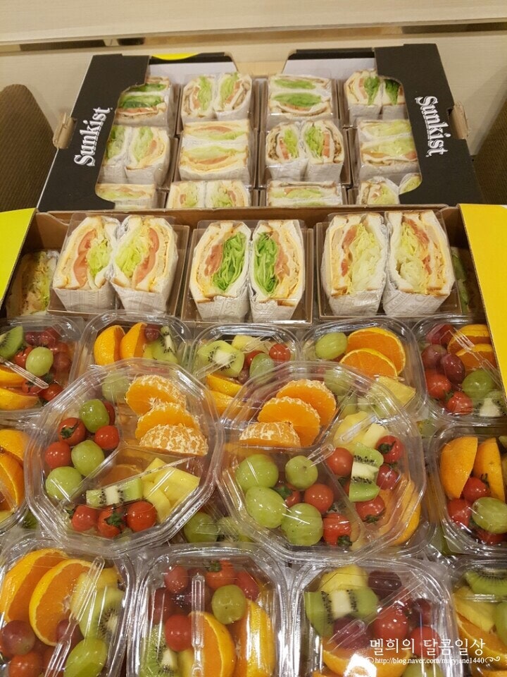 연예인 조공 도시락 연예인 샌드위치 서포트 제일 맛있는 곳 네이버 블로그