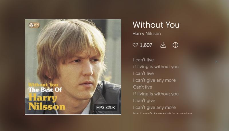 해리 닐슨(Harry Nilsson) - Without you 가사/해석 : 네이버 블로그