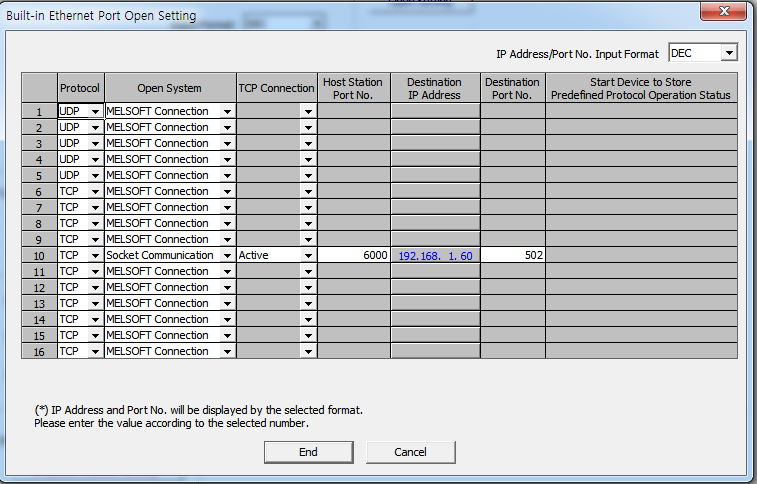 [미쯔비시QPLC]BUILT-IN ETHERNET PORT SETTING, HMI(TOUCH PANEL)연결 : 네이버 블로그