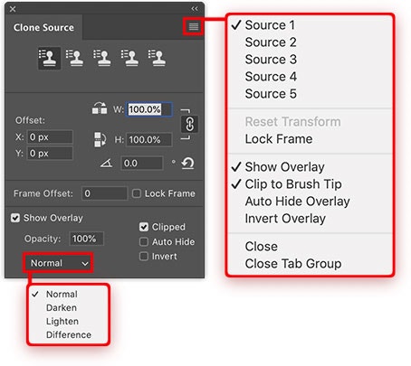 127. 레몬의 포토샵 공부하기 : Menu - Window (6) Panel : Clone Source, Color ...