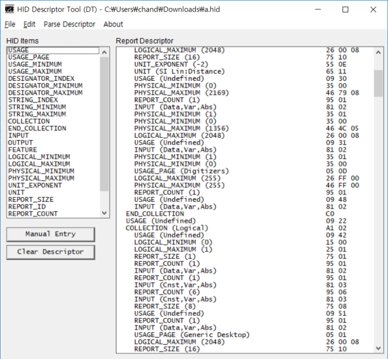 파이썬(Python) - Hid Descriptor Tool(DT)용 파일 변환 코드 : 네이버 블로그