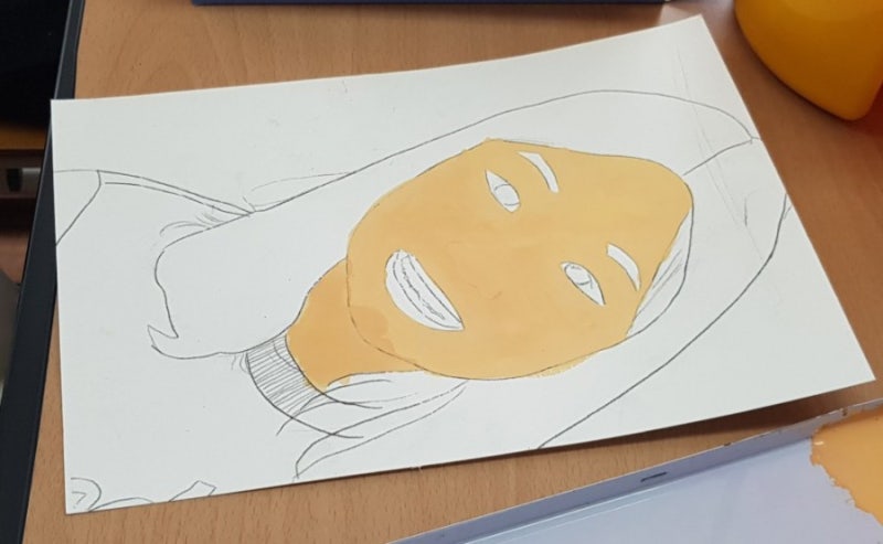 초등미술 팝아트 자화상 그리기 네이버 블로그