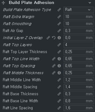 3D 프린팅 출력물을 히팅 베드에 잘 안착시키자!-3D프린터 프로그램 큐라 (Cura 3.4.1) 설정값-Build Plate ...