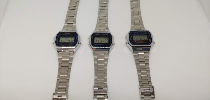 [시계]카시오 CASIO A158 / A164 / A168 시계 비교 : 네이버 블로그