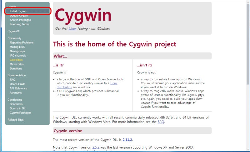 cygwin 윈도우에서 리눅스 환경 구축(rsync 자료받기) : 네이버 블로그