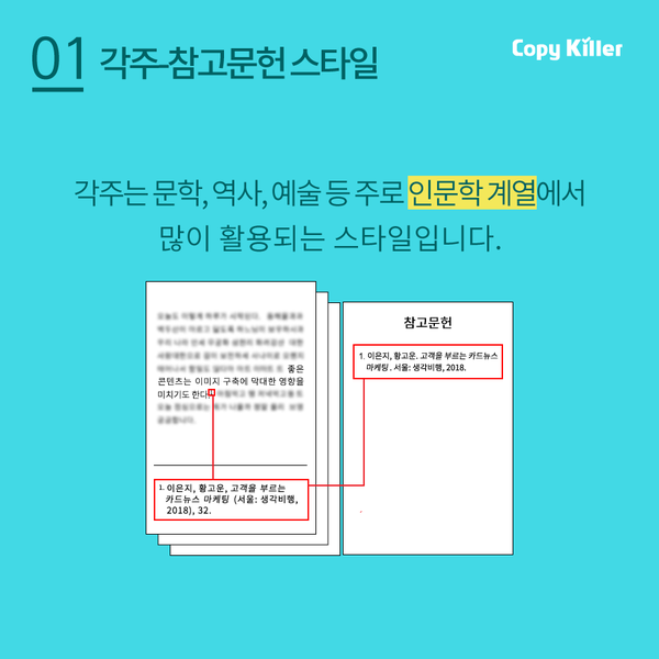 출처표기법 카드뉴스 나는 어떤 출처표기법을 써야할까 Chicago스타일편 네이버 블로그