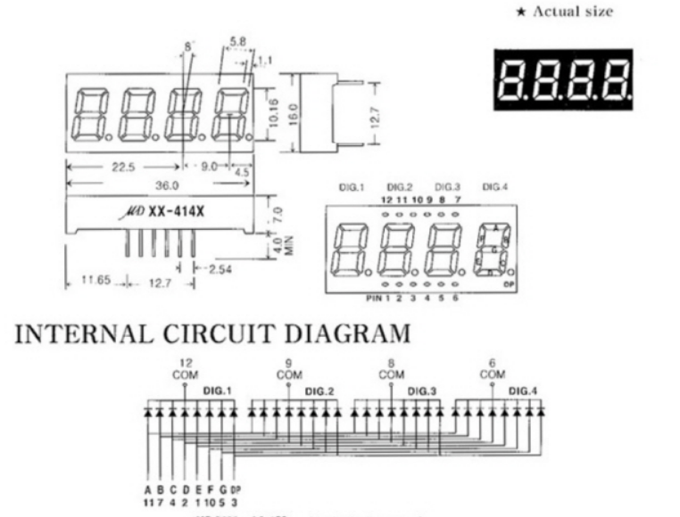 Common Anode 4디지트 7세그먼트 사용하기 : 네이버 블로그