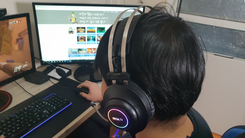 앱코 해커 ABKO HACKER N550 ENC 가상 7.1 RGB LED 초경량 헤드셋 리뷰 : 네이버 블로그