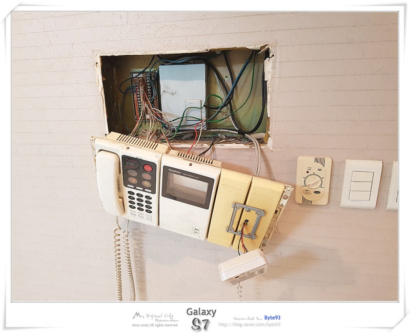 삼성 인터폰 SHT-3625 설치기 : 네이버 블로그