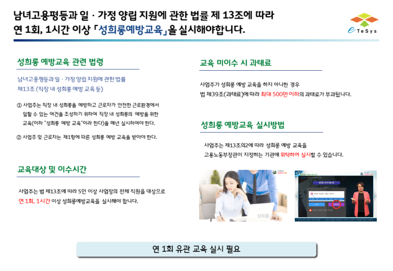 직장인 3대 법정의무교육 종류 법령 과태료 교육방법 성희롱예방 장애인인식개선 개인정보보호 네이버 블로그