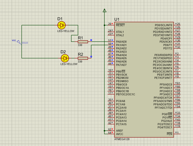 프로테우스 8(Proteus 8) 기본 사용법(Atmega128 시뮬레이션) : 네이버 블로그