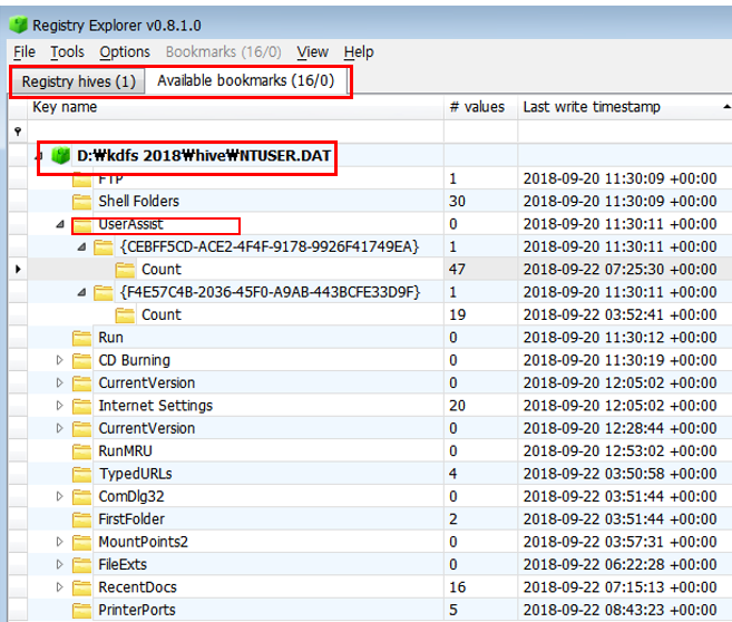 UserAssist 실행되었던 실행파일 분석 : 네이버 블로그