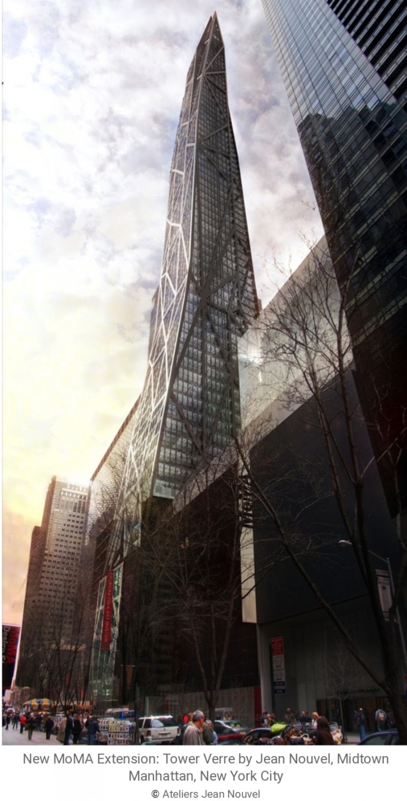 장누벨의 맨해턴 MoMA 아파트타워. super slender "53W53" @ new york by jean nouvel ...