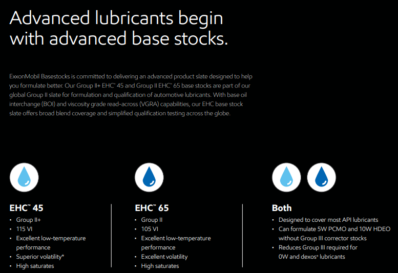 엑슨모빌은 어떤기유에주력하시는거신가 Exxon Mobil EHC ™ GROUP II BASE OIL : 네이버 블로그