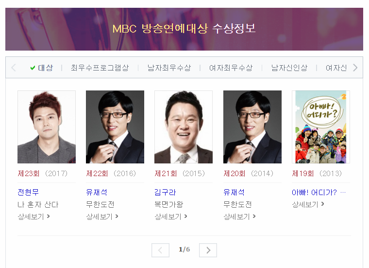 2018 연예대상 일정, 대상 후보 / SBS , MBC : 네이버 블로그