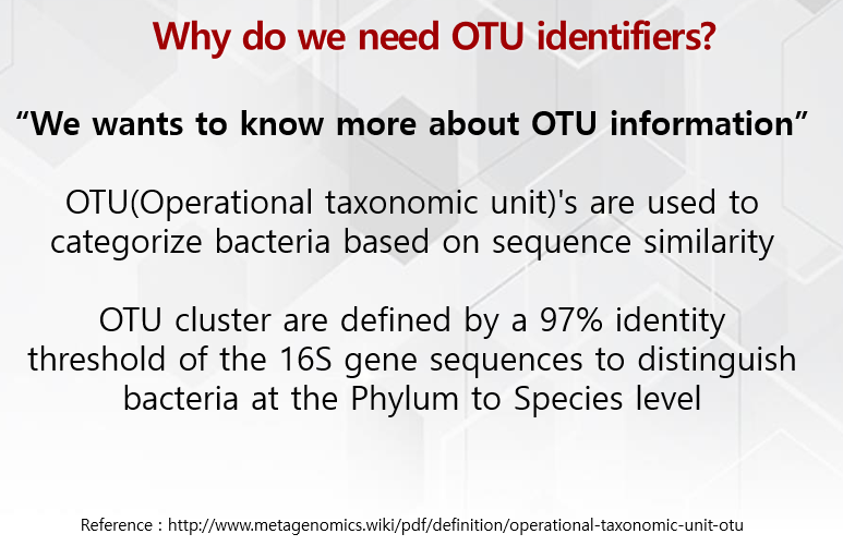 장내미생물 분석 1탄 - OTU identifiers이란 무엇인가? : 네이버 블로그