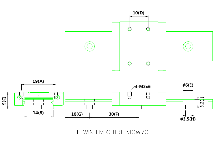 HIWIN 하이윈 LM GUIDE 엘엠가이드 사양 MGW7C : 네이버 블로그