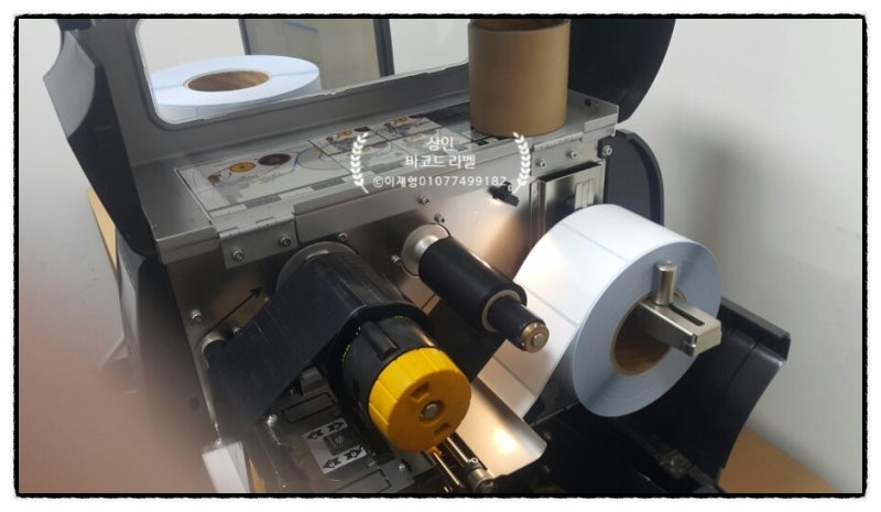 상인 바코드라벨] 아트지 리본 ZM400 ZT410 리와인더 : 네이버 블로그