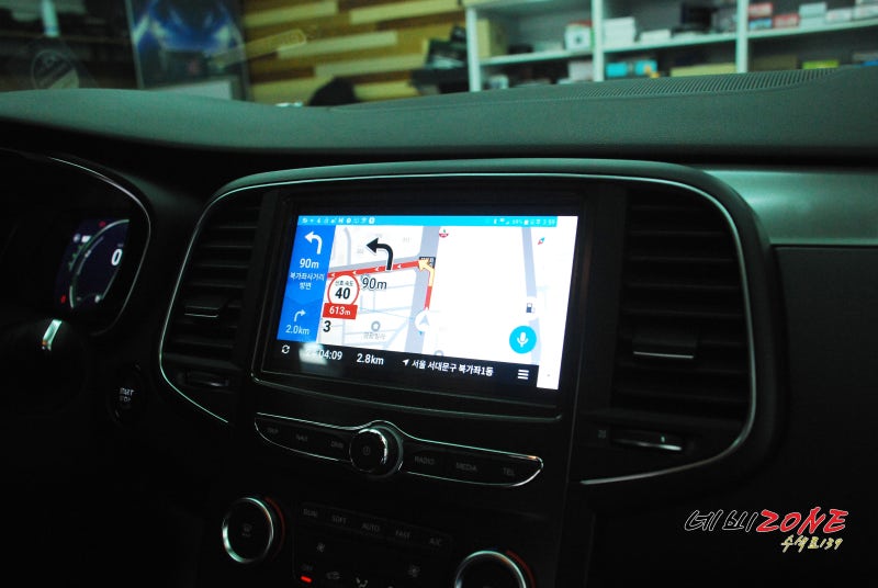 네비죤 - [SM6] JY-N7000 LIVE 네비 매립 : 네이버 블로그