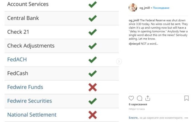 미국 연방준비은행이 운영하는 페드와이어(Fedwire), 결제 시스템 다운,비트코인 네트워크 가동율 99.98%와 대조 ...