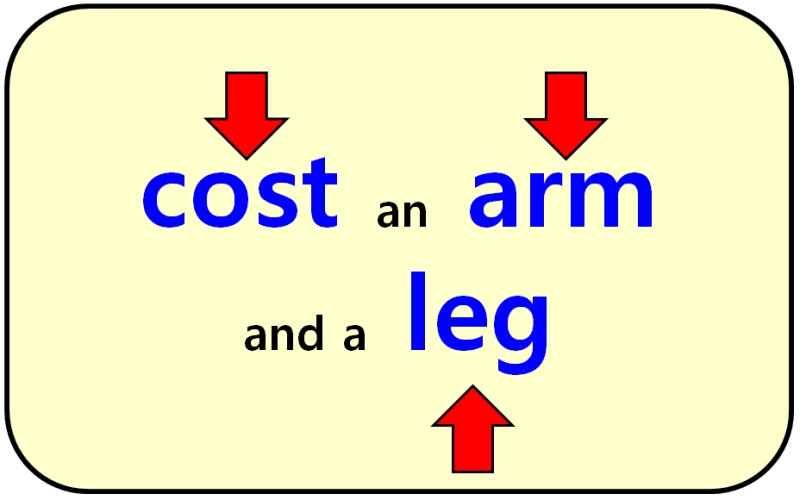 만능구어체표현 "엄청 비싸다" (cost an arm and a leg) : 네이버 블로그