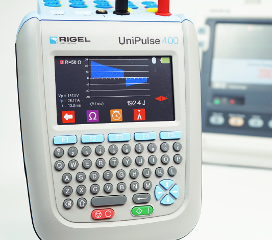 [Rigel신제품] 제세동기분석기 UniPulse 400 - 모든 단상, 이상, 표준 맥동 파형을 분석할 수 있는 제품을 ...