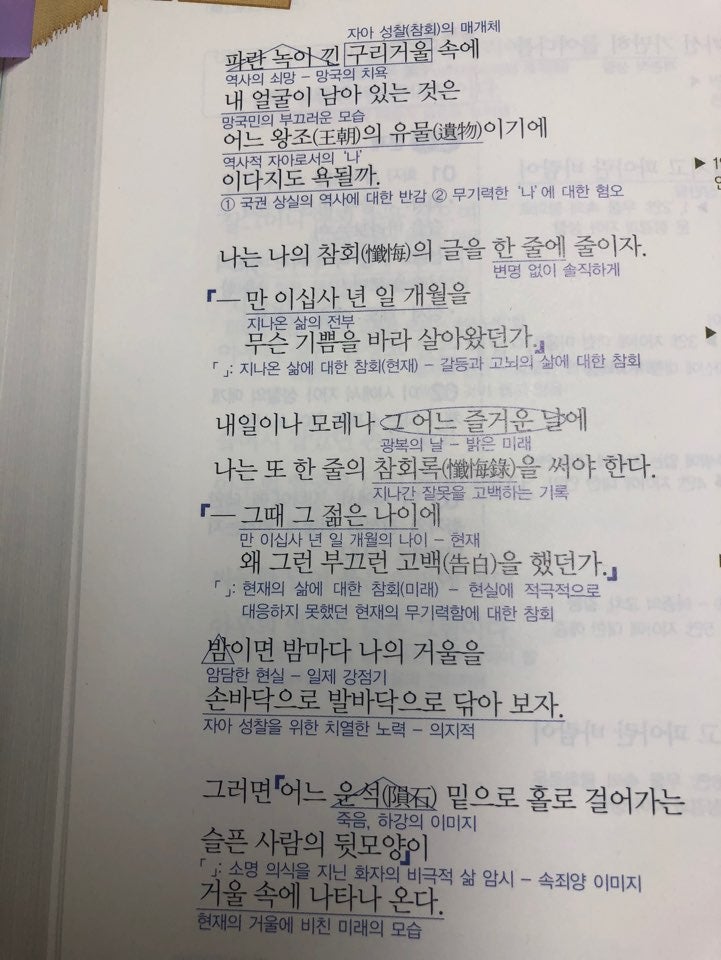 윤동주의 참회록 해석풀이 네이버 블로그