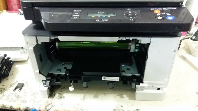 컬러 복합기 Sl C483w 무한프린터설치 방법 무한칩보드설치 무한프린터개조 Sl C482w Sl C480w 네이버 블로그