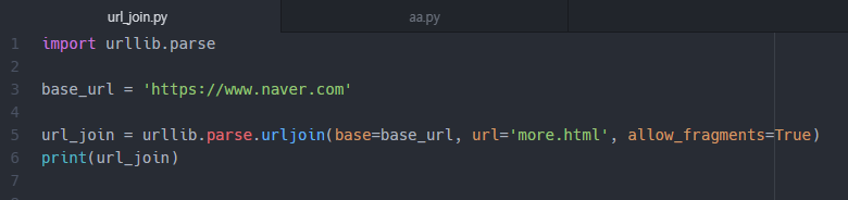 Python urllib.parse.urljoin() : 네이버 블로그