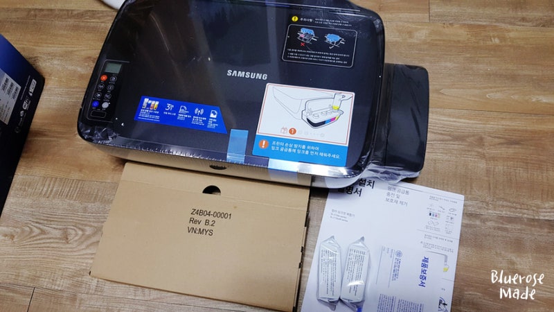 삼성 잉크젯 복합기 SL-J1560W 리얼 개봉기, 쉬운 무한잉크 충전, 무선 연결 완료 : 네이버 블로그