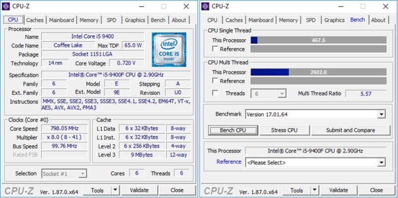 인텔 i5 - 9400F 간단 리뷰 : 네이버 블로그