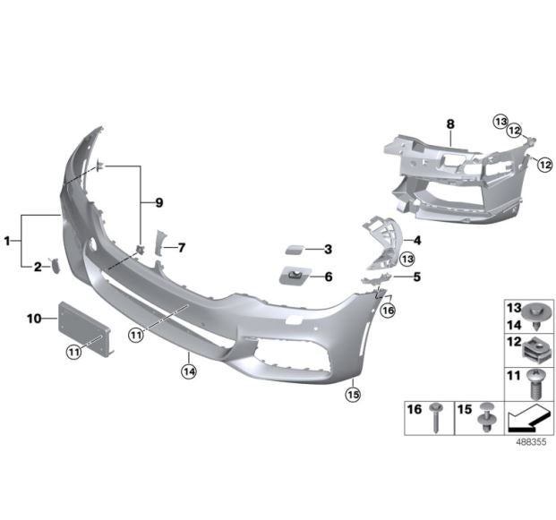 5시리즈 g30 중고부품으로 사고차 수리하기! 7시리즈 led헤드라이트 m스포츠 범퍼 사이드미러 라디에이터 중고부품으로 교체 ...