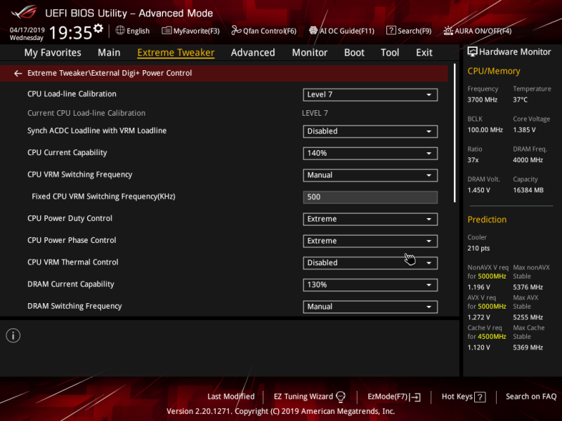 CPU 오버클럭 BIOS 설정 / ASUS 메인보드, I7-8700K 조합 : 네이버 블로그