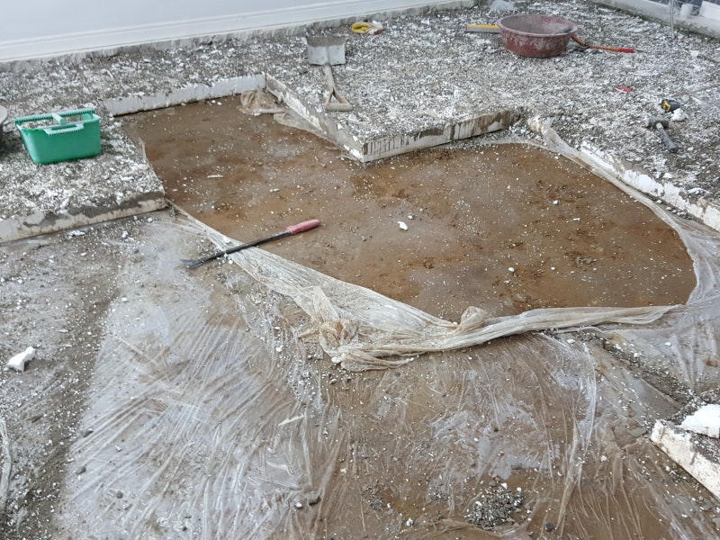 방통 불량 재시공 - 바닥몰탈 상태점검, 바닥단열재 철거 : 네이버 블로그