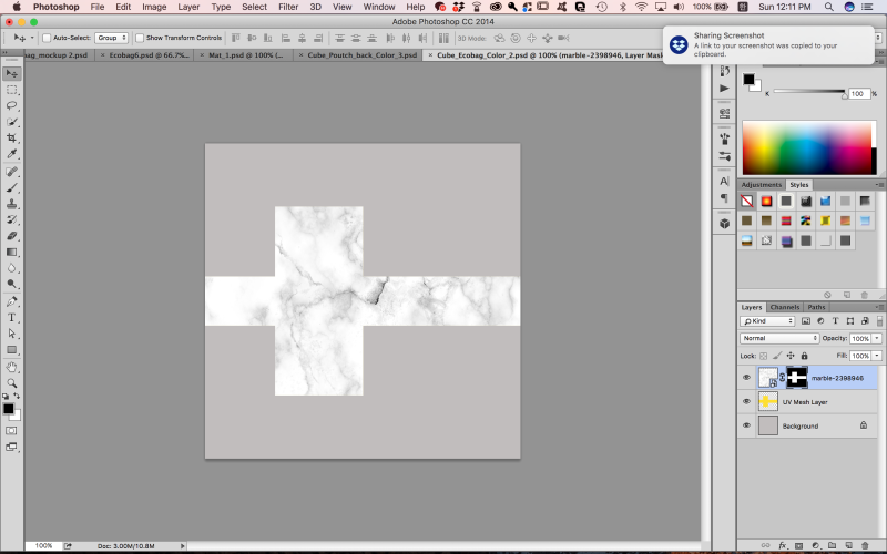 [C4D]Box_UV Mapping_대리석 Mockup나도 만들어보자 ;;; : 네이버 블로그
