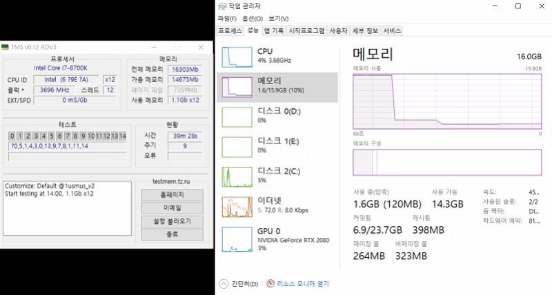 램 오버클럭 안정화 프로그램 testmem5(TM5) 사용법 : 네이버 블로그