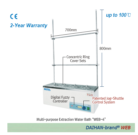 다용도 추출용 항온수조 워터배스 Extraction Water Bath 속슬렛장치용 워터베스 COD 수조 WEB-4, WEB-6 ...