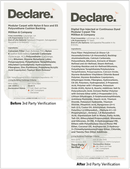 친환경 건축자재의 기준 : Declare Label과 Red List Free : 네이버 블로그