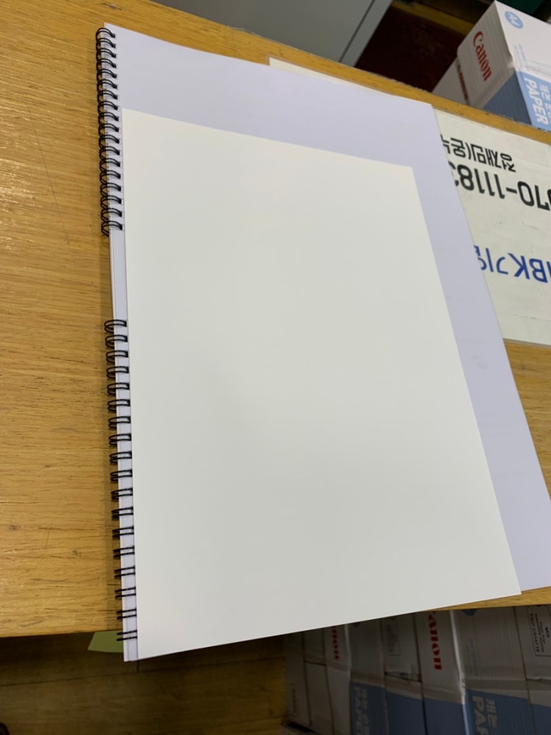 A4와 B3사이즈 스프링제본 서비스 : 네이버 블로그