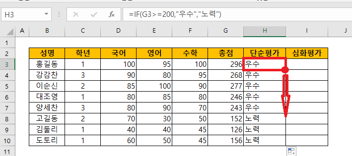 엑셀 If 함수 사용과 If함수 중첩 사용 방법 익히기 네이버 블로그