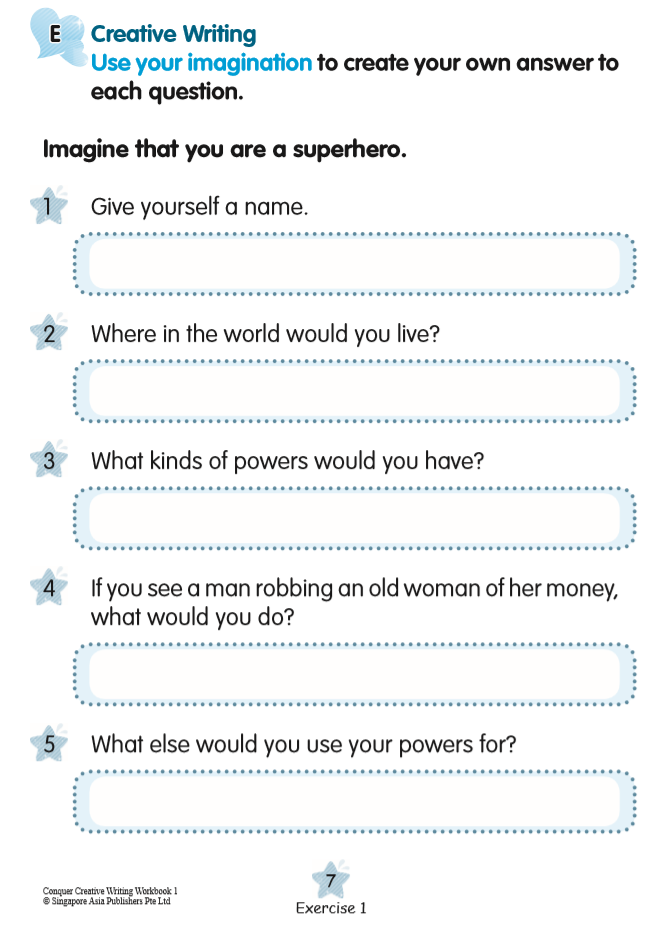 [국제학교영어롸이팅교재] Creative Writing Workbook / G1-6 : 네이버 블로그