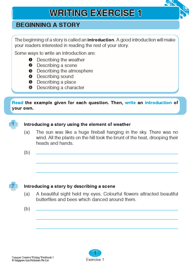 [국제학교영어롸이팅교재] Creative Writing Workbook / G1-6 : 네이버 블로그