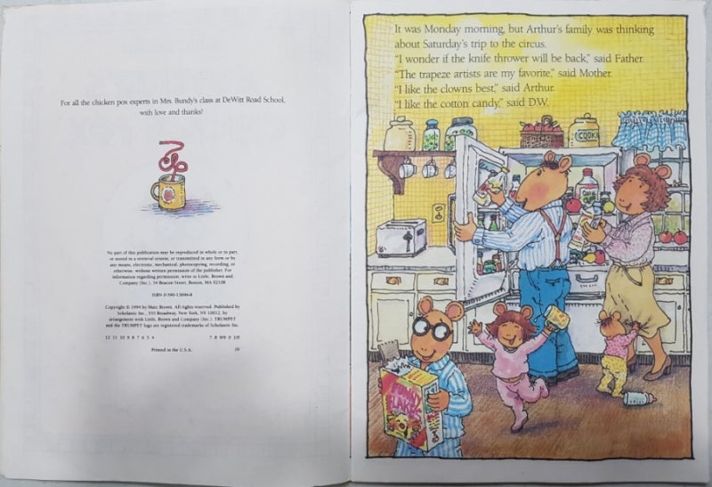 ARTHUR'S CHICKEN POX (우리말해석) : 네이버 블로그