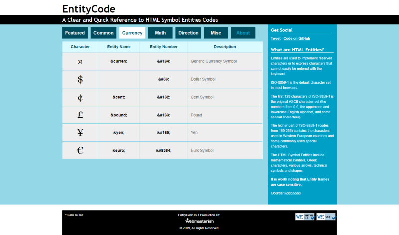 html 특수문자 : 엔티티코드(Entity Code) 정리 : 네이버 블로그